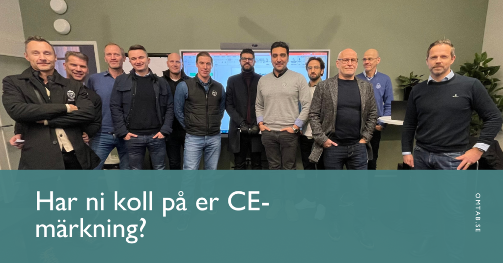 Har ni koll på er CE-märkning? | OMT AB – Projektledning och teknik